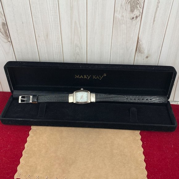 Mary Kay | Accessories | Mary Kay Watch With Pink Second Hand Crystal ...